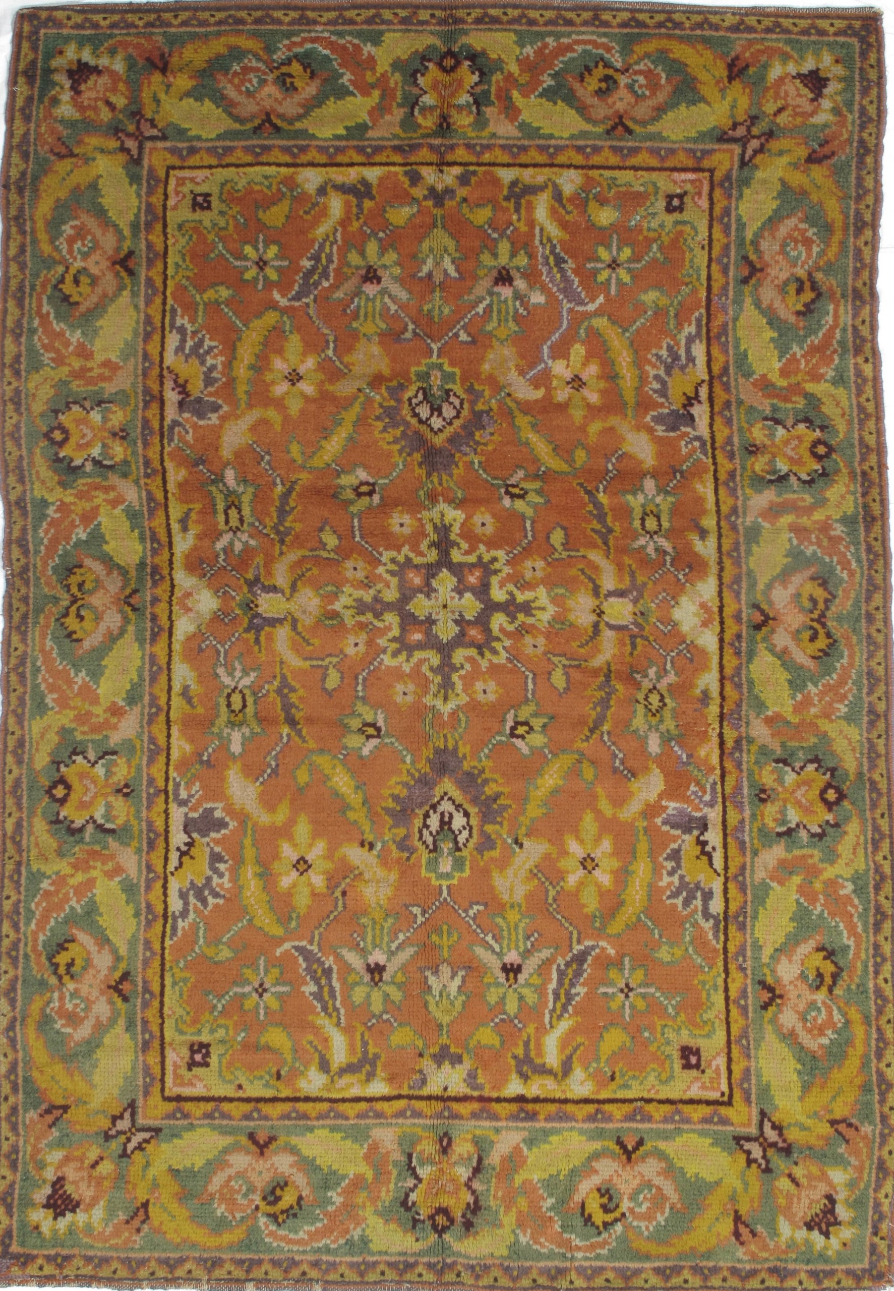 3399 Irish Rug with Oushak Design 6 ft x 8 ft 9 in - Nemati Collection